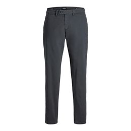 Jack & Jones Chinohose JACK & JONES "JPSTKANE HANK CHINO BF", Herren, Gr. 34, L&auml;nge 32, woodland gray, Web, Obermaterial: 73% Baumwolle, 24% Polyester, 3% Elasthan, unifarben, relaxed fit kn&ouml;chellang, Hosen Chinohose