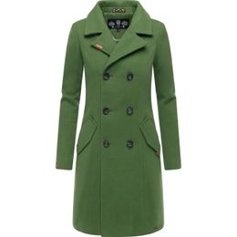 Marikoo Damen Kurzmantel "Nanakoo"helloliv, Gr. S, Oberstoff: 90% Polyacryl, 8% Viskose, 2% Elasthan; Futter: 100% Polyester; &Auml;rmelfutter: 100%