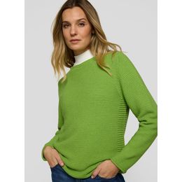 Rabe Damen Strickpulloverfarn, Gr. 38, unifarben, Strick, Obermaterial: 52% Polyester, 42% Baumwolle, 6% sonstige Fasern, Pullover, in