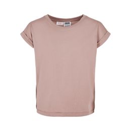 Urban Classics Mädchen T-Shirt "Urban Classics Damen Girls Organic Extended Shoulder Tee"duskrose, Gr. 158, unifarben, 100% Baumwolle, Shirts