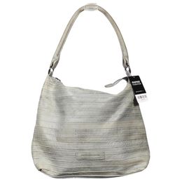 FREDsBRUDER Handtasche gross Leder Damen Gr&ouml;&szlig;e One Size Second Hand silber