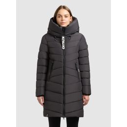 Khujo Damen Steppmantel "ENEF", grau, Gr. XXL, unifarben, Web, Obermaterial: 100% Polyester. Futter: 100% Nylon. Wattierung: 100% Polyester, M&auml;ntel,