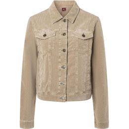 MAC Damen Cordjackewindspray beige, Gr. XL, unifarben, Cord, Obermaterial: 98% Baumwolle, 2% Elasthan, Jacken, mit Taschen