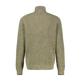 Lerros Herren Troyer, gr&uuml;n, Gr. L, unifarben, Strick, Obermaterial: 100% Baumwolle, Pullover, mit Logo Stickerei