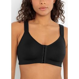bonprix Damen Sport-BH, Gr. 95, schwarz, Obermaterial: 92% Polyester, 8% Elasthan. Futter: 92% Polyester, 8% Elasthan. Netz: 85% Polyamid, 15%