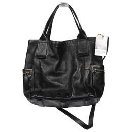 Fossil Handtasche gross Leder Damen Gr&ouml;&szlig;e One Size Second Hand schwarz