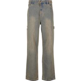 Bequeme Jeans Karl Kani "Karl Kani Herren KK OG Baggy Workwear Denim", Herren, Gr. 28, Normalgr&ouml;&szlig;en, vintageblau, 100% Baumwolle, Jeans
