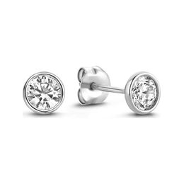 Isabel Bernard Ohrringe Damen Gr&ouml;&szlig;e One Size silber / transparent