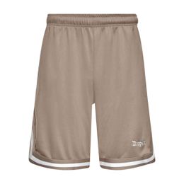DROPSIZE Herren Shorts "Dropsize Herren Dropsize Logo Mesh Shorts"simplytaupe, Gr. L, 100% Polyester, Hosen