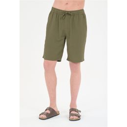 CRUZ Herren Shorts "Micky", gr&uuml;n, Gr. XXXL, unifarben, 55% Leinen, 45% Viskose, Hosen, Im relaxten Look