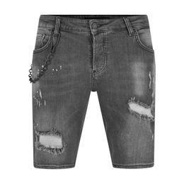 2Y Premium Herren Shorts "2Y Premium Herren 2Y Jeans Shorts"schwarz, Gr. 31, unifarben, 97% Baumwolle, 3% Elasthan, Hosen