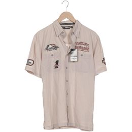 Harley Davidson Hemd Herren Gr&ouml;&szlig;e S Second Hand beige
