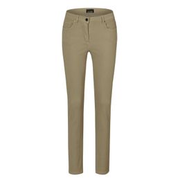 GOLDNER Damen Regular-fit-Jeans "Lange Freizeithose BELLA mit Formbund", gr&uuml;n, Gr. 52, Obermaterial: 65% Baumwolle CO. 31% Polyester PES. 4% Elasthan