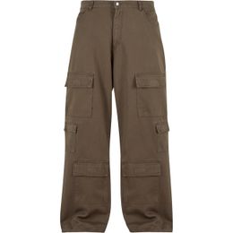 Karl Kani Cargohose "Karl Kani KK Og Multipocket Twill Cargopants"olive, Gr. XL, unifarben, 100% Baumwolle, Hosen