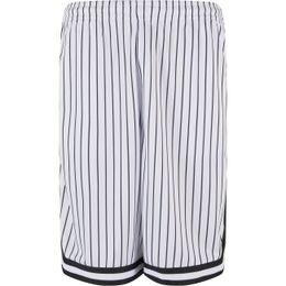 Urban Classics Herren Shorts "Urban Classics Herren Striped Mesh Shorts"weiß, schwarz, Gr. M, gestreift, 100% Polyester, Hosen