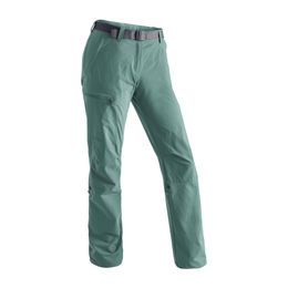 Maier Sports Damen Funktionshose "Lulaka", blau, Gr. 18, 90% Polyamid, 10% Elasthan, Hosen, Damen Wanderhose, atmungsaktive Outdoor-Hose mit Roll up
