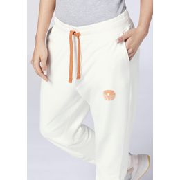 Chiemsee Damen Jogginghose, wei&szlig;, Gr. XL, 88% Baumwolle, 12% Polyester, Hosen