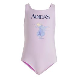 adidas Sportswear Sportbadeanzug 'Adidas x Disney Die Eisk&ouml;nigin' M&auml;dchen Gr&ouml;&szlig;e 122 marine / hellblau / hellgelb / lavendel