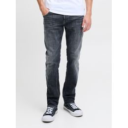 Jack & Jones JACK & JONES Herren Slim-fit-Jeans "JJIGLENN JJCOLE AM 48X 50SPS", blau, Gr. 30, Abriebeffekte, Denim/Jeans, Obermaterial: 85% Baumwolle, 13%