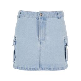 Karl Kani Damen Sommerrock "Karl Kani Retro Tm Denim Cargo Skirt"bleached blau, Gr. XXS, unifarben, 100% Baumwolle, R&ouml;cke