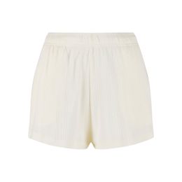 Karl Kani Damen Shorts "Karl Kani Woven Signature Pointelle Shorts"wei&szlig;, Gr. L, unifarben, 50% Baumwolle, 50% Viskose, Hosen