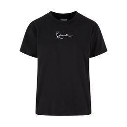 Karl Kani Herren Kurzarmshirt "Karl Kani Damen ESSKKW-T02BLK Small Signature Tee"schwarz, Gr. XS, unifarben, 100% Baumwolle, Shirts