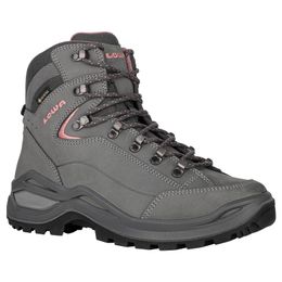 Lowa Damen Wanderschuh "RENEGADE EVO GTX MID WS", Gr. 37, grau, Leder, Schuhe, wasserdicht und mit Vibram-Sohle