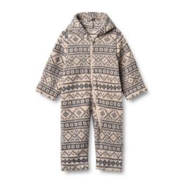 Wheat M&auml;dchen Jumpsuit "Wheat Fleece Suit Allo"warm sand, Gr. 86, unifarben, 100% Polyester (Recycelt), Overalls