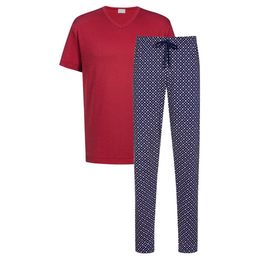 Mey Pyjama kurz 'Tie Minimal' Herren Gr&ouml;&szlig;e XL bunt