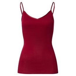 Hanro Unterhemd 'Cotton Seamless' Damen Größe L rot