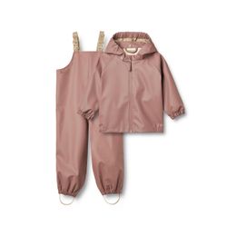 Wheat Mädchen Jumpsuit "Wheat Rainwear Charlie Set"dusty lila, Gr. 122, unifarben, 55% Polyester, 45% Polyurethan, Overalls