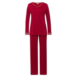 Hanro Pajama 'Moments' female Red size S