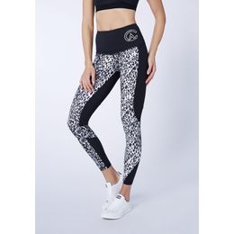 Chiemsee Damen Leggings, schwarz, Gr. 38, 80% Polyester, 20% Elasthan, Hosen