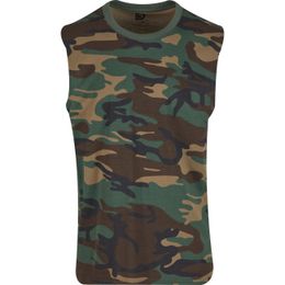 Brandit Damen Tanktop "Brandit Brandit T-Shirt sleeveless"woodland, Gr. XXL, unifarben, 100% Baumwolle, Tops
