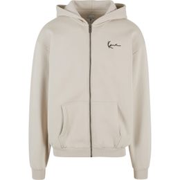 Karl Kani Damen Sweatjacke "Karl Kani Herren"grau, Gr. XL, unifarben, 80% Baumwolle, 20% Polyester, Sweatjacken