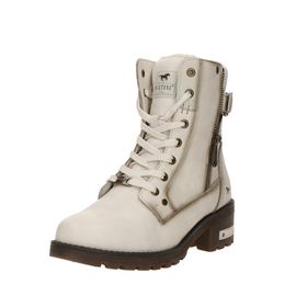 Mustang Schn&uuml;rstiefelette Damen Gr&ouml;&szlig;e 42 offwhite Winterschuhe