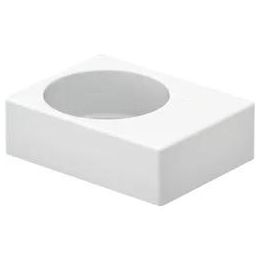 Duravit Scole Waschtisch, 615x460mm, mit &Uuml;berlauf, 1 Hahnloch vorgestochen, Beckenposition links, 0684600000, Farbe: Wei&szlig;