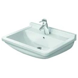 Duravit Waschtisch Starck 3 60cm, 1 Hahnloch, 03006000001, Farbe: Wei&szlig; mit Wondergliss