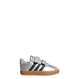 adidas Sportswear Athletic Shoes 'VL Court 3.0' boy Silver size 9k