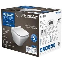 Duravit DuraStyle Compact Wand-WC Duravit Rimless Set, 45710900A1