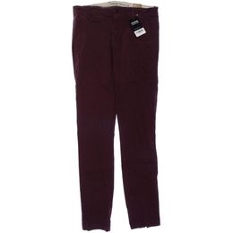 KnowledgeCotton Apparel Stoffhose Herren Gr&ouml;&szlig;e 32 Second Hand bordeaux
