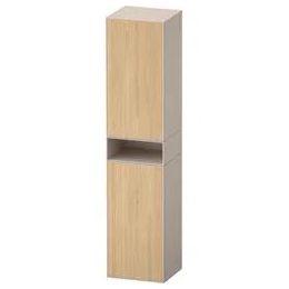 Duravit Zencha Hochschrank, 400x360x1760 mm, 2 T&uuml;ren, Anschlag rechts, ZE1352L, ZE1353R30830000, Farbe: Front: Eiche Natur/Korpus: Taupe supermatt