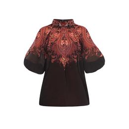 JIORO Bluse 'PAISLEY DARK' Damen Gr&ouml;&szlig;e L/XL schwarz