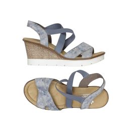 Rieker Sandalen Damen Gr&ouml;&szlig;e 38 Second Hand hellblau