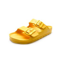 THIES Pantolette 'THIES 1856 Ecofoam Sandal' Damen Gr&ouml;&szlig;e 36 goldgelb
