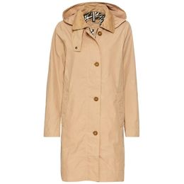 Camel Active Trenchcoat aus gewachster Baumwolle Damen Gr&ouml;&szlig;e XXXL beige
