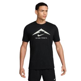 Nike Trail Dri-Fit Shirt Bekleidung Herren schwarz
