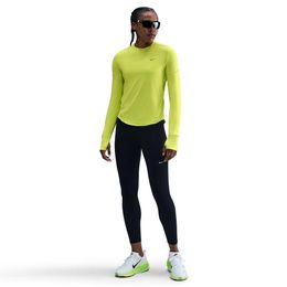 Nike Swift Dri-Fit UV Langarm-Laufoberteil Bekleidung Damen gelb