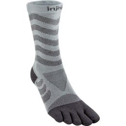 injinji Ultra Run Crew Bekleidung Damen grau