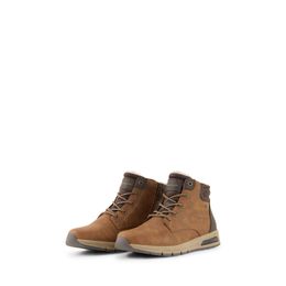 Tom Tailor Herren Wasserdichte Stiefeletten mit F&uuml;tterung, braun, Uni, Gr. 41
